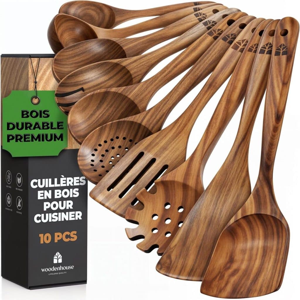 Test Des Ustensiles De Cuisine En Bois De Teck Set Premium 10 Pi ces Test Des Ustensiles De Cuisine En Bois De Teck Set Premium 10 Pi ces