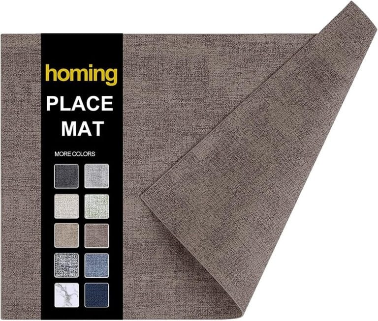 Test : sets de table homing en simili cuir, résistants et élégants